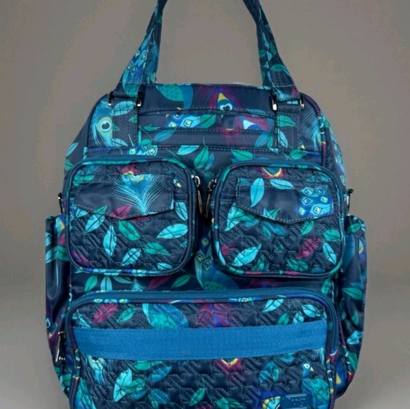 lug | Bags | Lug Mini Puddle Jumper 3 Peacock Multi Convertible ...